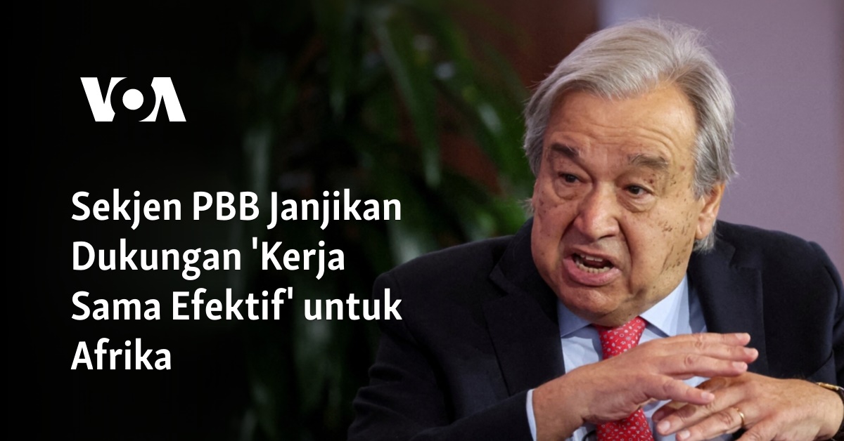 Sekjen PBB Janjikan Dukungan 'Kerja Sama Efektif' untuk Afrika