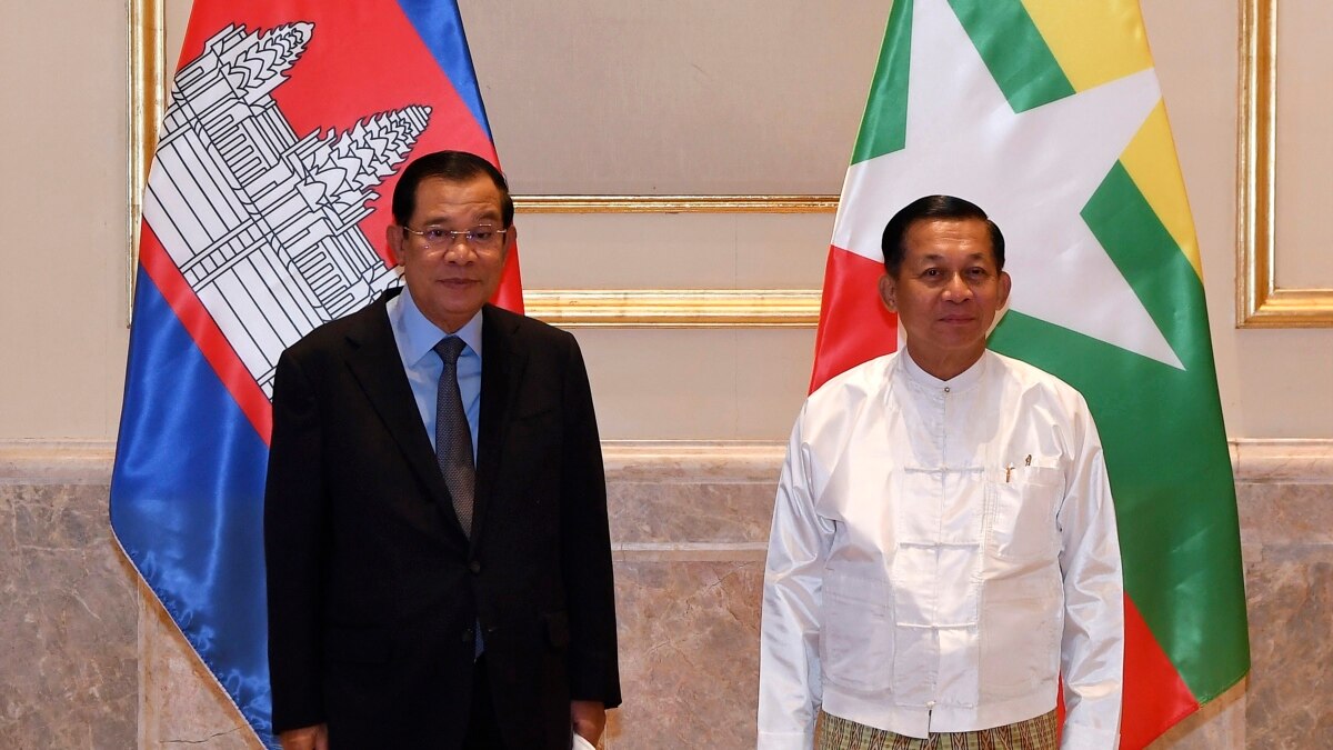Anger as Cambodia's Hun Sen Meets Myanmar Military Leader