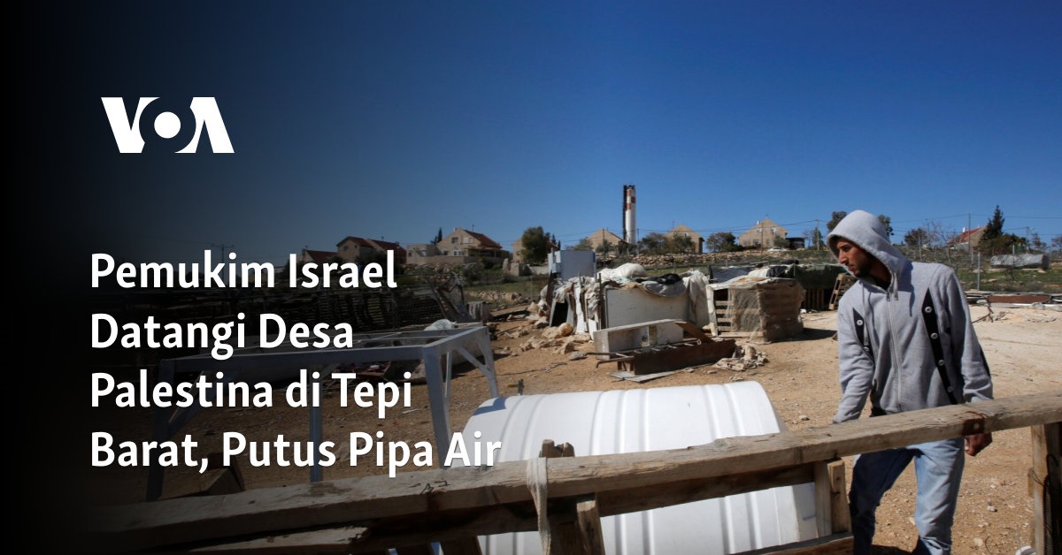 Pemukim Israel Datangi Desa Palestina di Tepi Barat, Putus Pipa Air