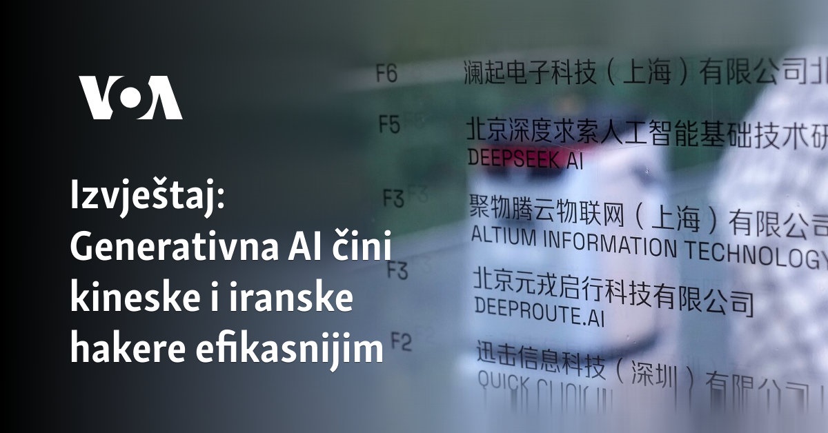 Izvještaj: Generativna AI čini kineske i iranske hakere efikasnijim