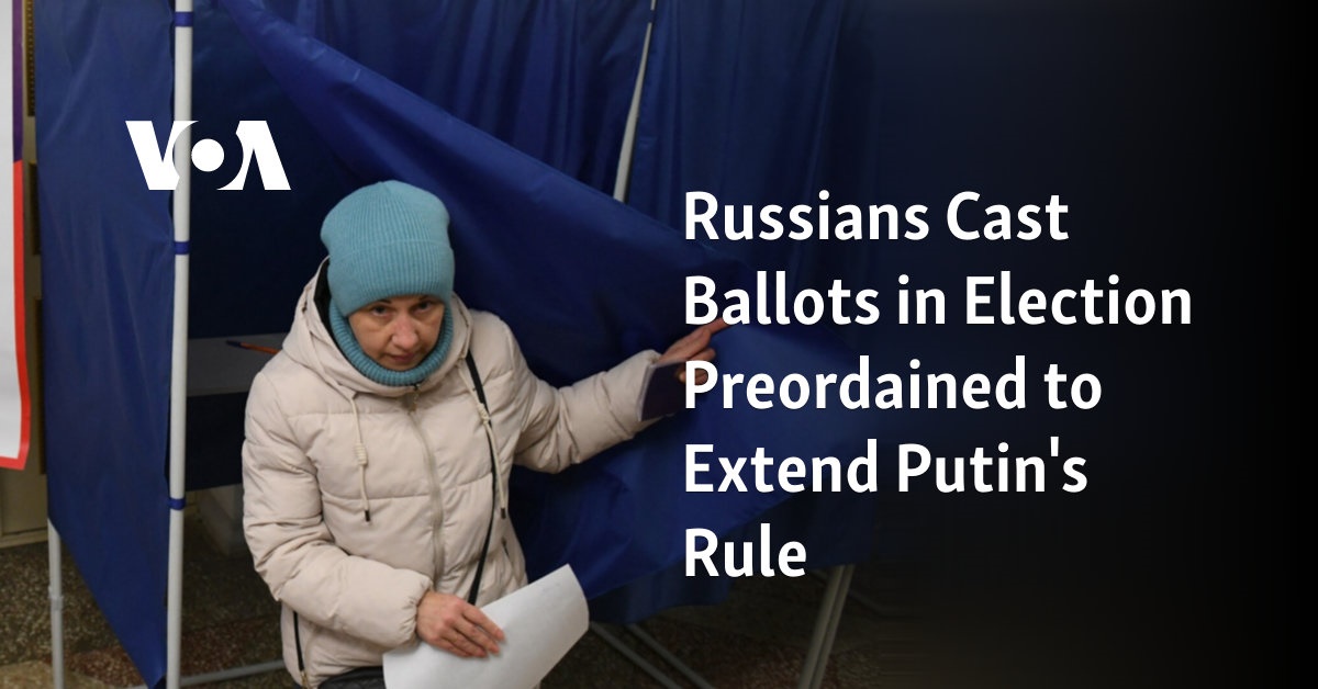 Russians Vote In Election Preordained to Extend Putin's Rule
