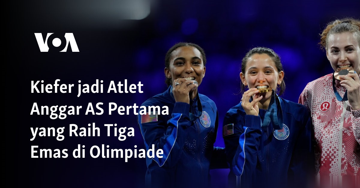 Kiefer jadi Atlet Anggar AS Pertama yang Raih Tiga Emas di Olimpiade