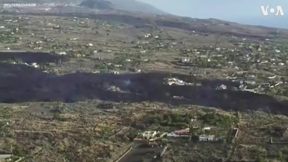 Drone Footage Shows Lava and Smoke Over La Palma
