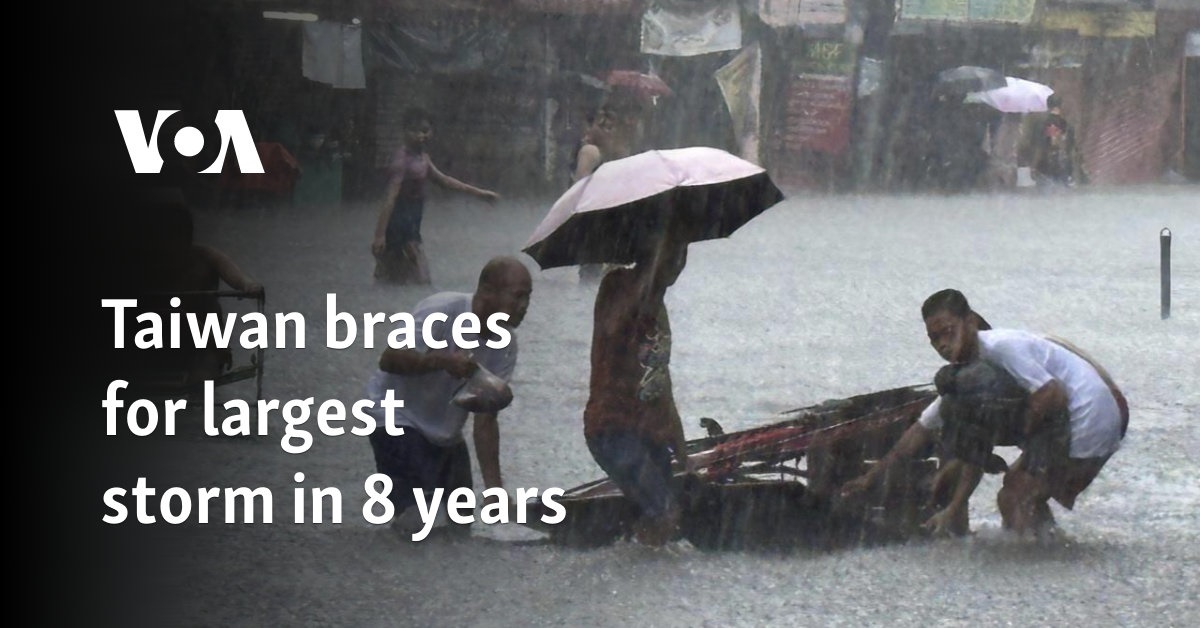 Taiwan braces for largest storm in 8 years