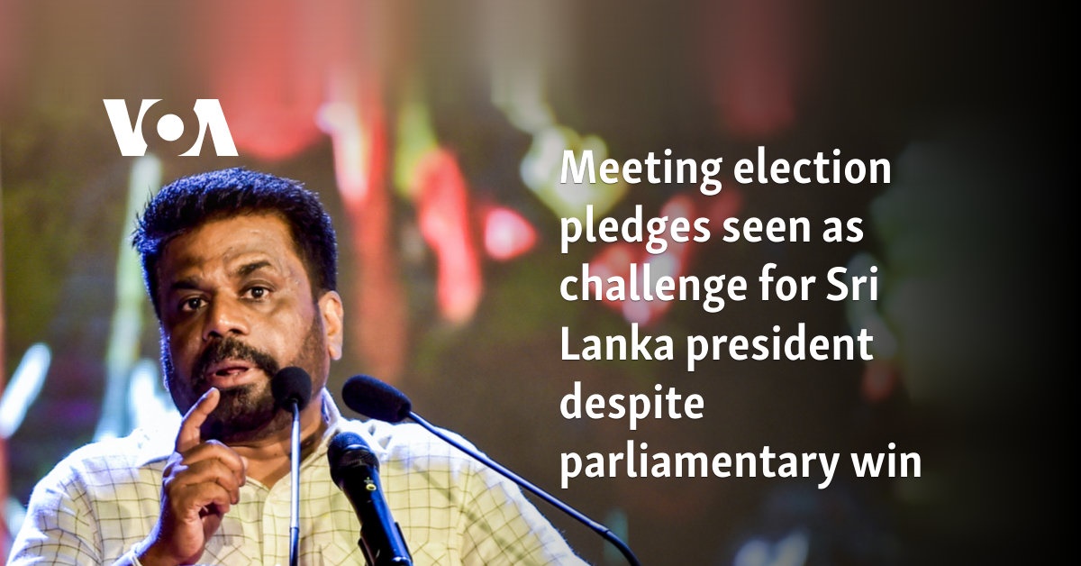 Meeting election pledges seen as challenge for Sri Lanka president ... Meeting election pledges seen as challenge for Sri Lanka president ...