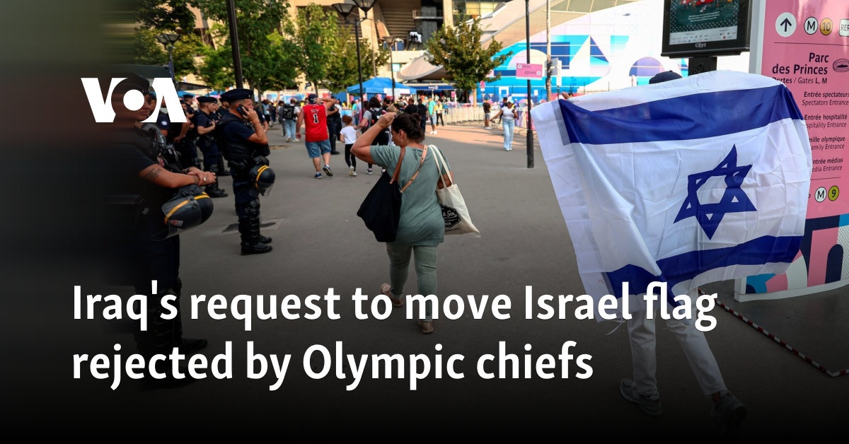 Iraq's request to move Israeli flag rejected by Olympic chiefs