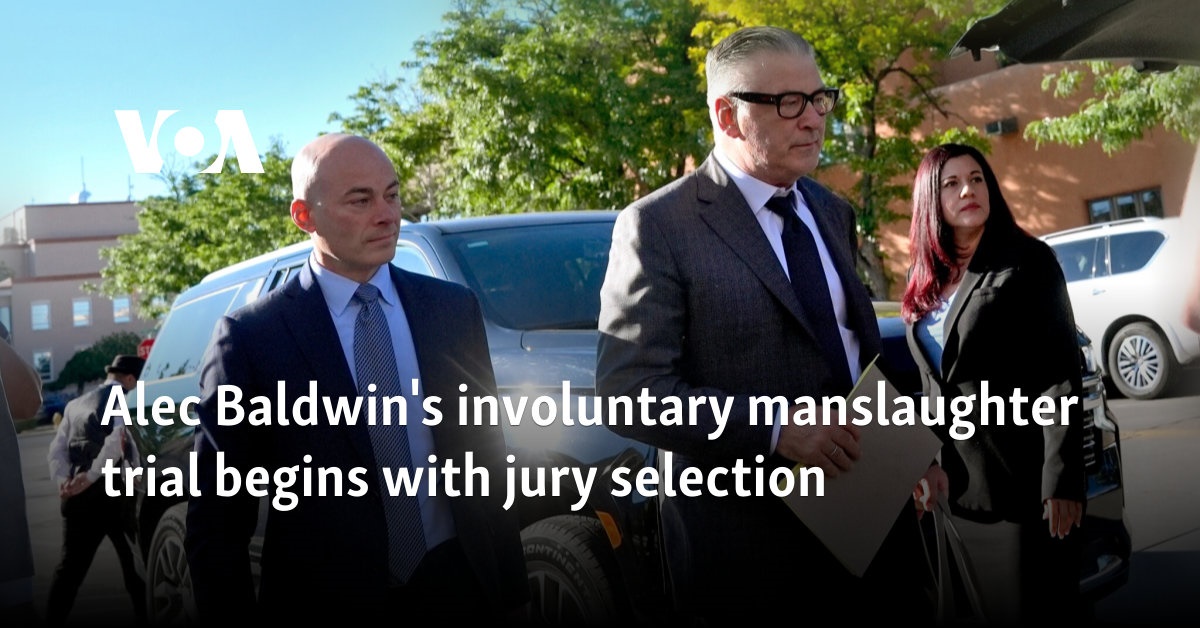 Alec Baldwin's involuntary manslaughter trial begins with jury selection Alec Baldwin's involuntary manslaughter trial begins with jury selection