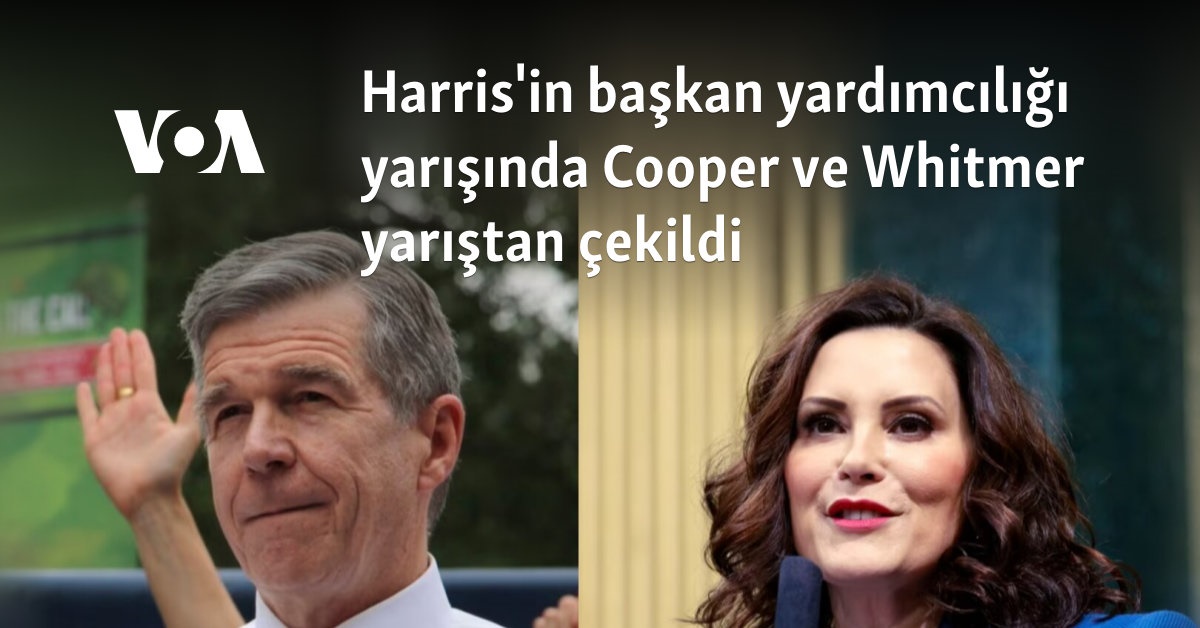 Harris'in başkan yardımcılığı yarışında Cooper ve Whitmer yarıştan çekildi