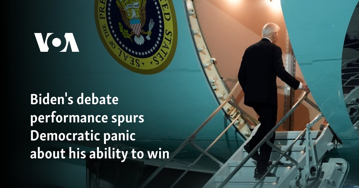 Biden's debate performance spurs Democratic panic about his ability to win Biden's debate performance spurs Democratic panic about his ability to win