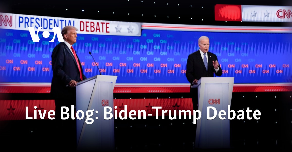 Live Blog: Biden-Trump Debate