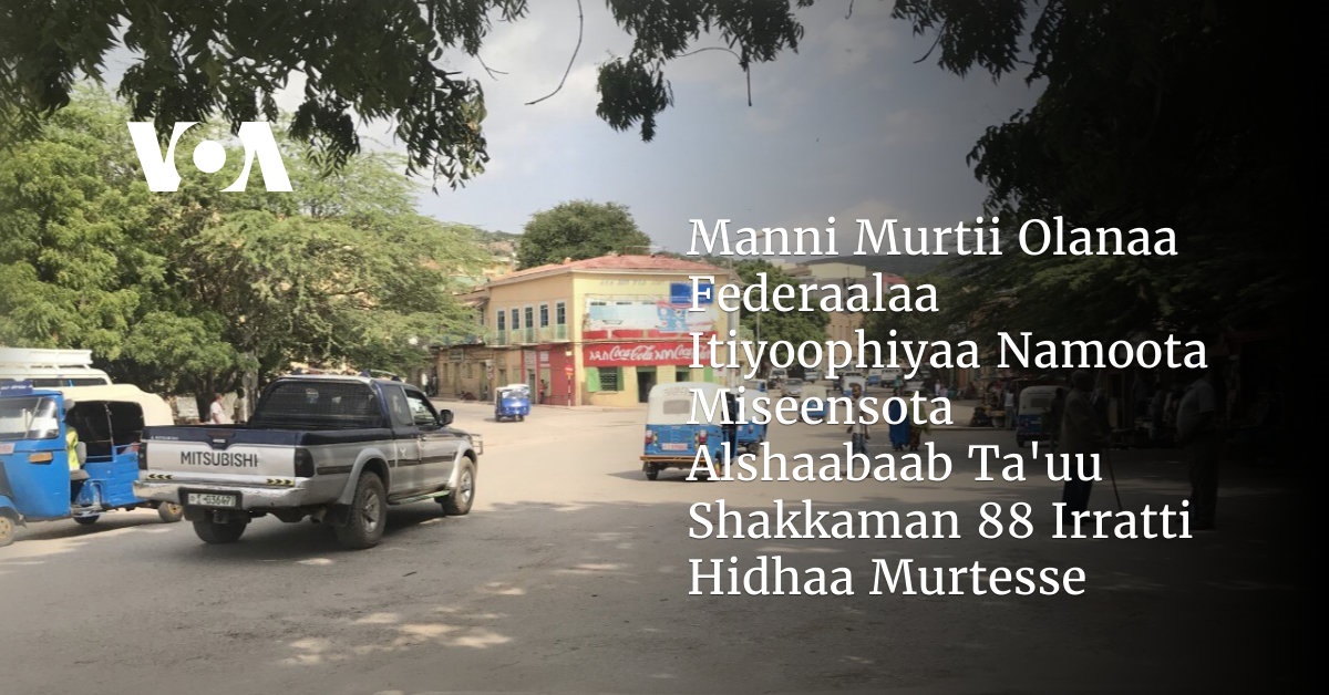 Manni Murtii Olanaa Federaalaa Itiyoophiyaa Namoota Miseensota ...