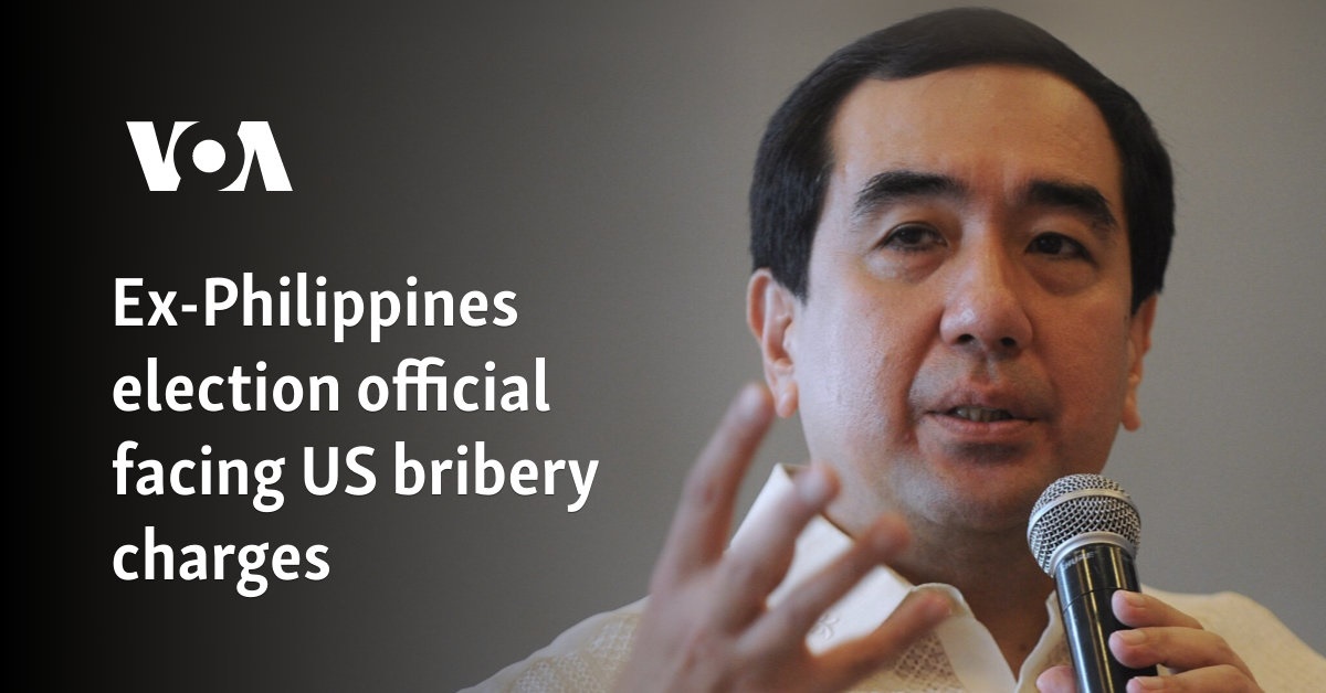 Ex-Philippines election official facing US bribery charges