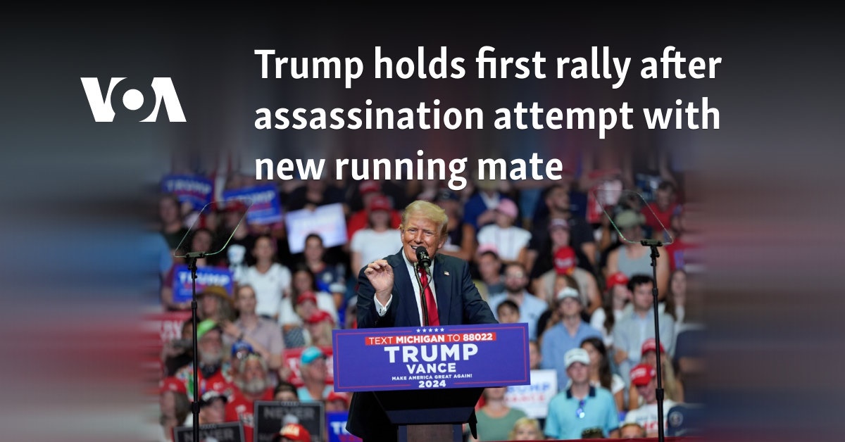 Trump holds first rally since surviving assassination attempt
