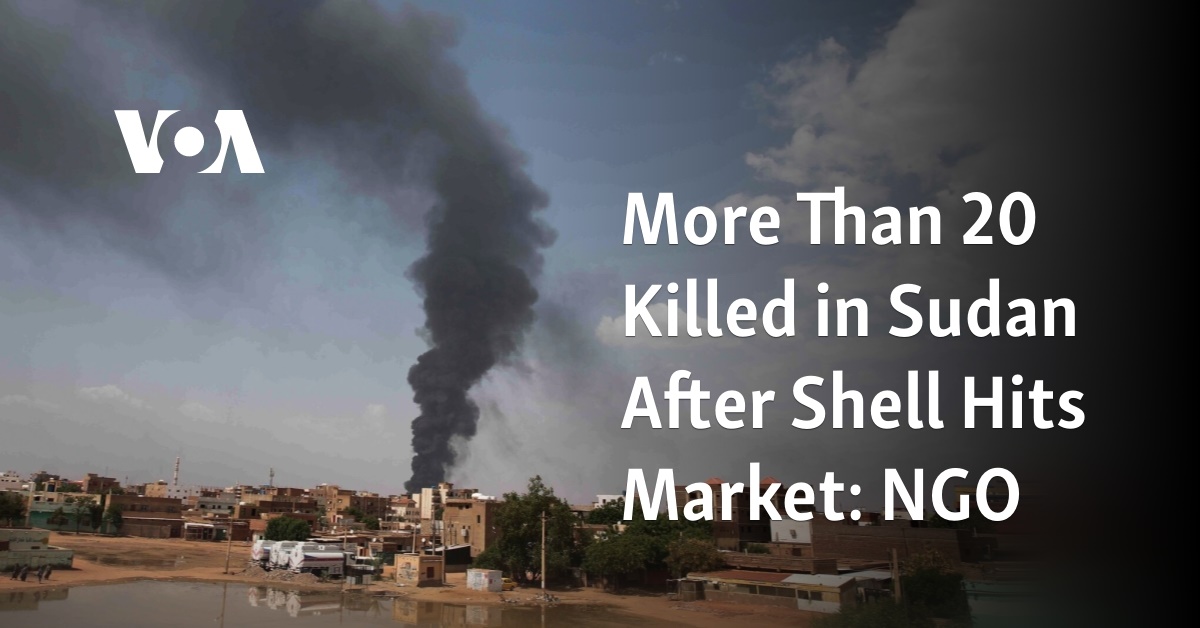 More Than 20 Killed in Sudan After Shell Hits Market: NGO