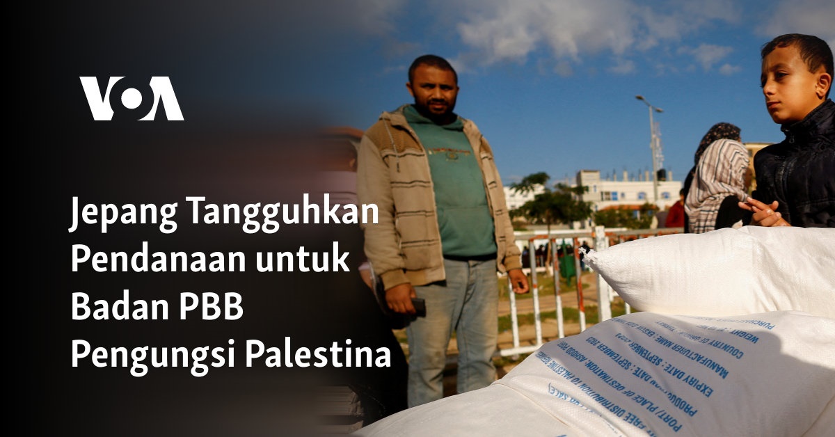 Jepang Tangguhkan Pendanaan untuk Badan PBB Pengungsi Palestina