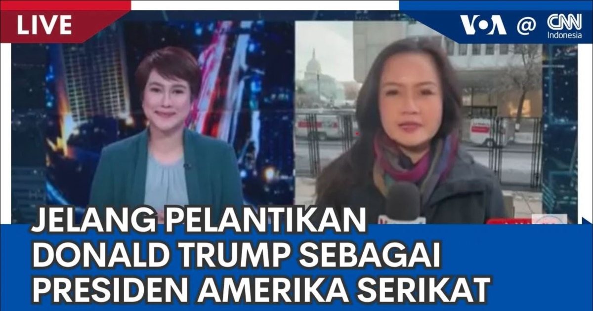 Laporan VOA untuk CNN Indonesia: Jelang Pelantikan Donald Trump Sebagai Presiden Amerika Serikat