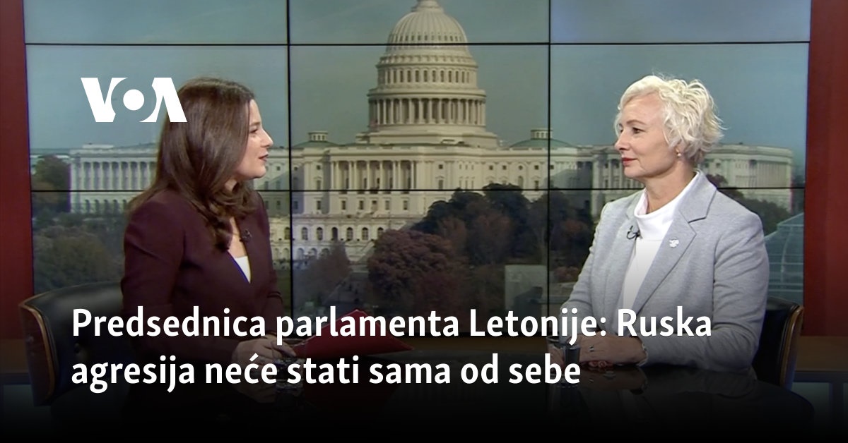 Predsednica parlamenta Letonije: Ruska agresija neće stati sama od sebe