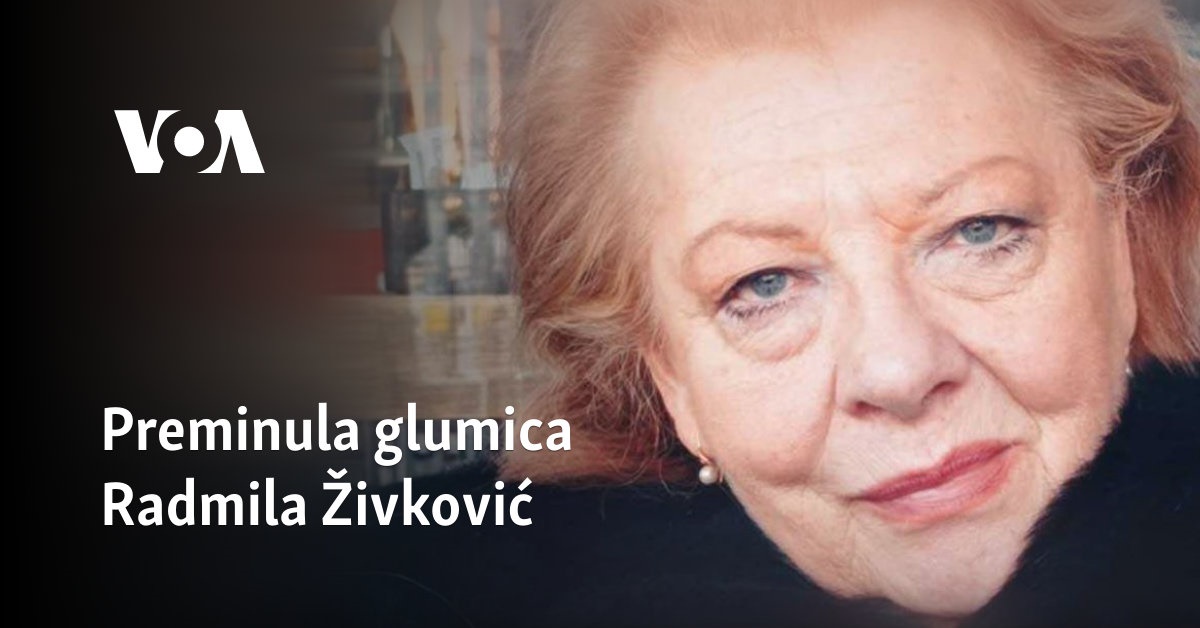 Preminula glumica Radmila Živković