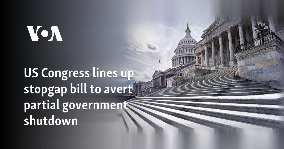 US Congress lines up stopgap bill to avert partial government shutdown