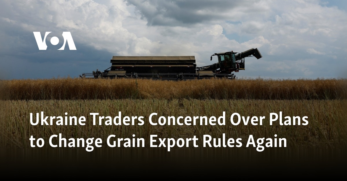 Ukraine Traders Concerned Over Plans to Change Grain Export Rules Again