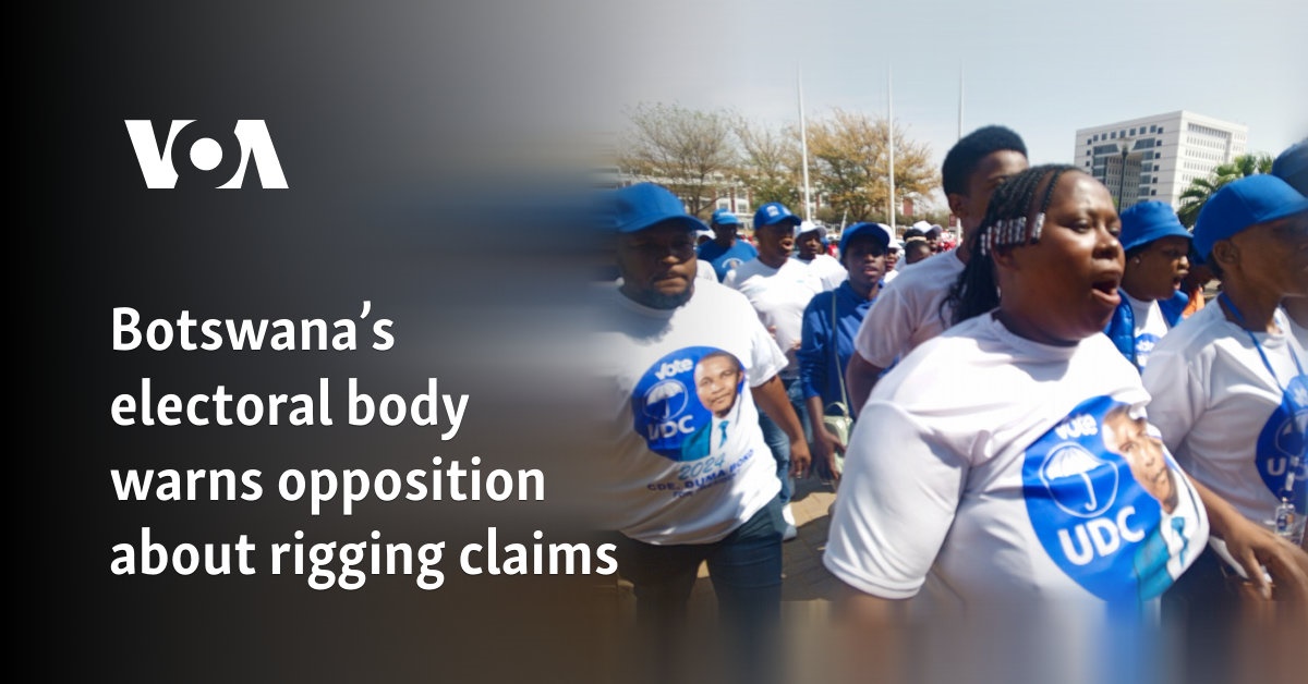 Botswana's electoral body warns opposition about rigging claims