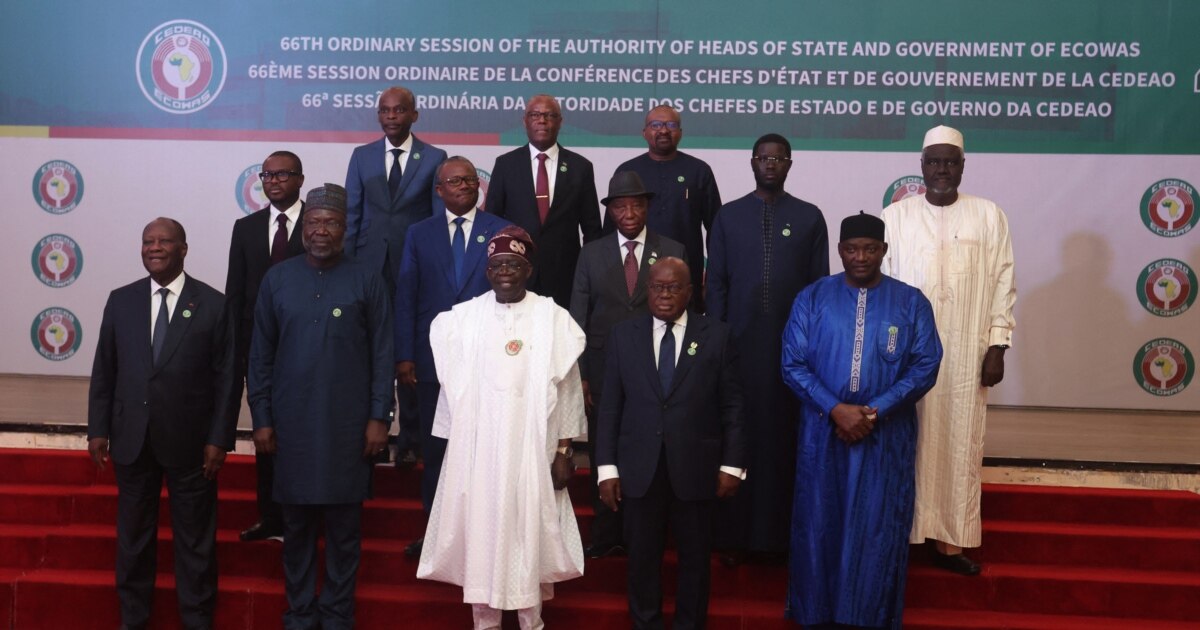 Kungiyar ECOWAS Za Ta Janye Harajin Da Ta Kakaba Wa Kasashe