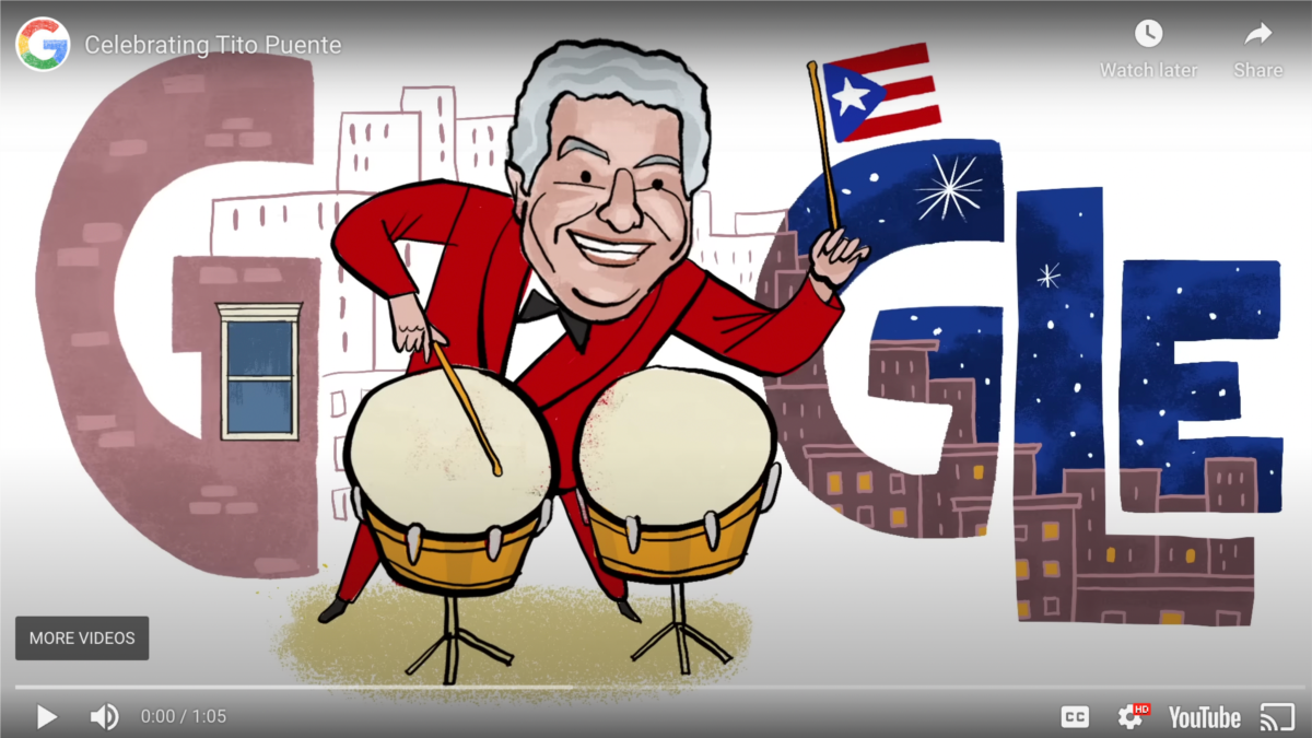 Google celebra a Tito Puente y la cultura hispana en nuevo Doodle