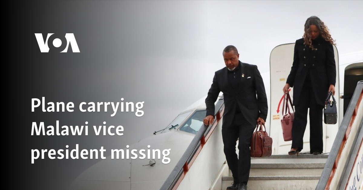 Plane carrying Malawi vice president missing