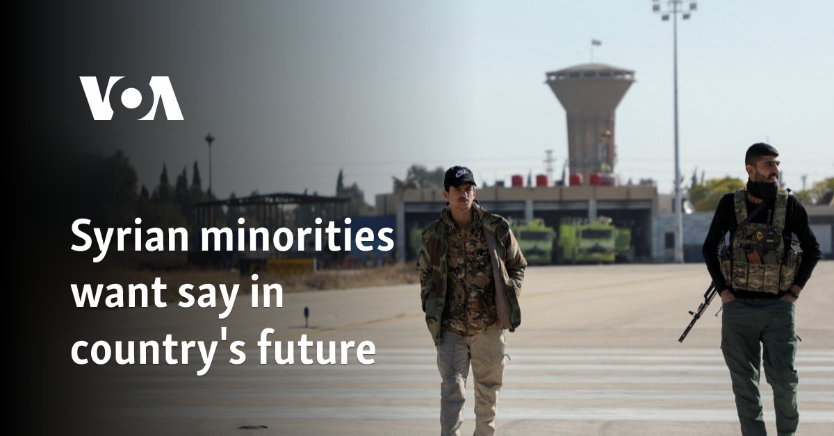 Syrian minorities want say in country's future