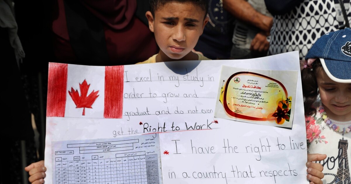 Palestinian Refugees in Lebanon Want Asylum in Canada