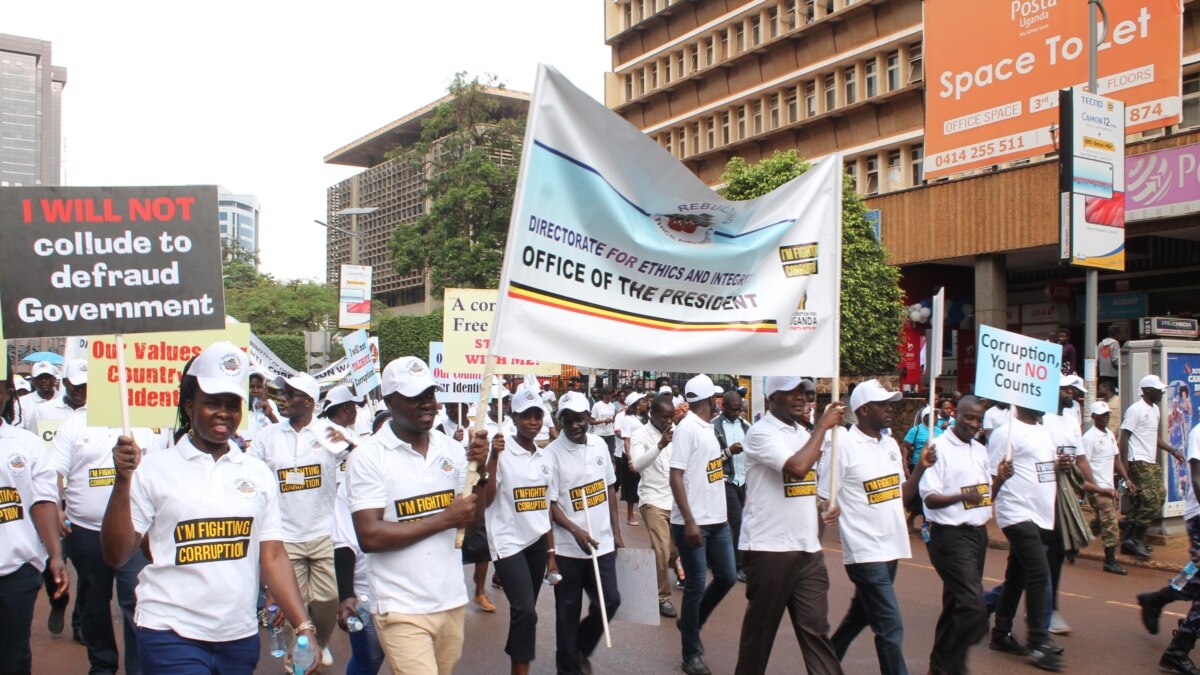 Uganda’s Museveni Criticized for Leading March Against Corruption