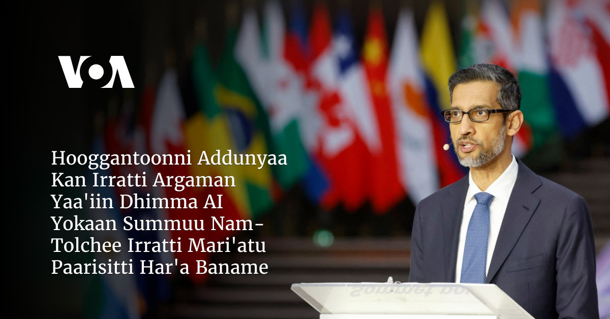 Hooggantoonni Addunyaa Kan Irratti Argaman Yaa'iin Dhimma AI Yokaan ...