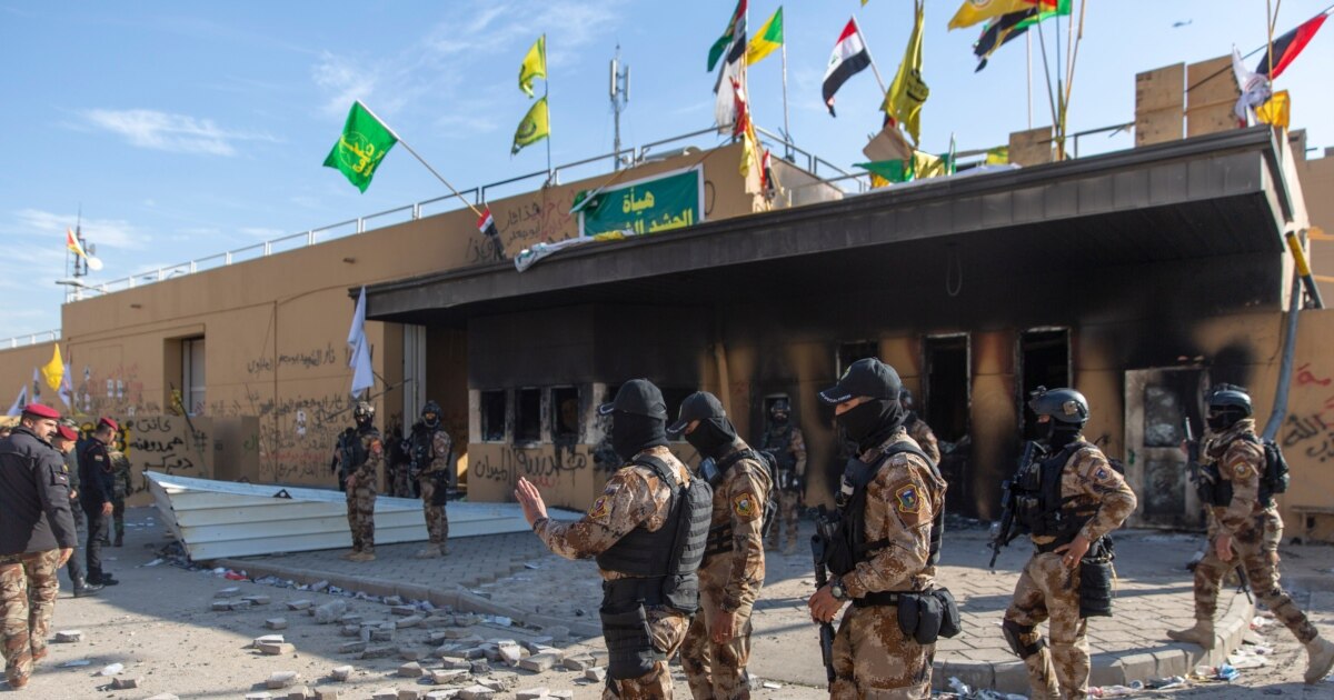Iranian-Backed Protesters Withdraw From US Embassy Compound in Baghdad