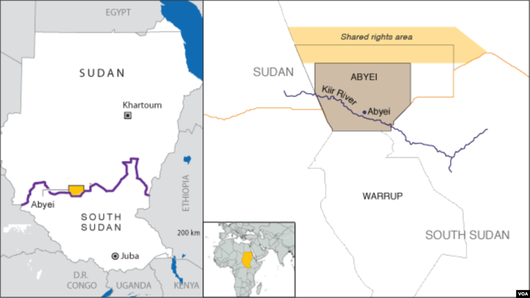 Sudan Map Abyei