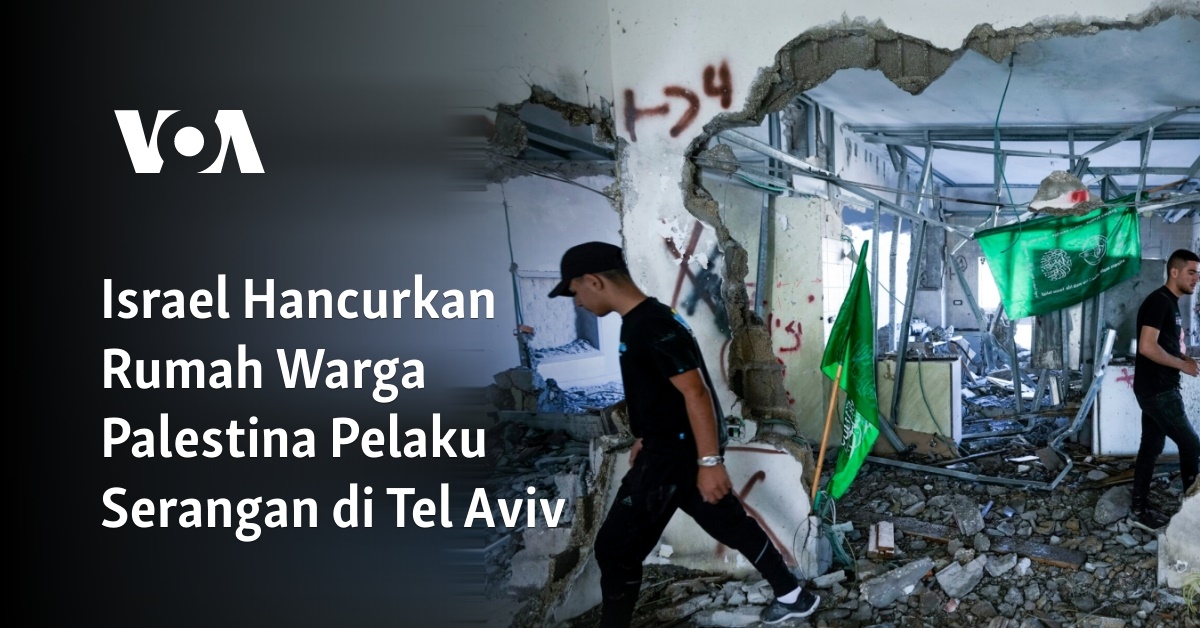 Israel Hancurkan Rumah Warga Palestina Pelaku Serangan di Tel Aviv