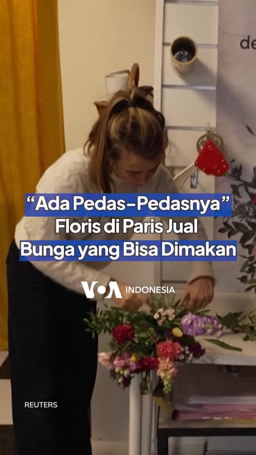 "Ada Pedas-Pedasnya," Floris di Paris Jual Bunga yang Bisa Dimakan