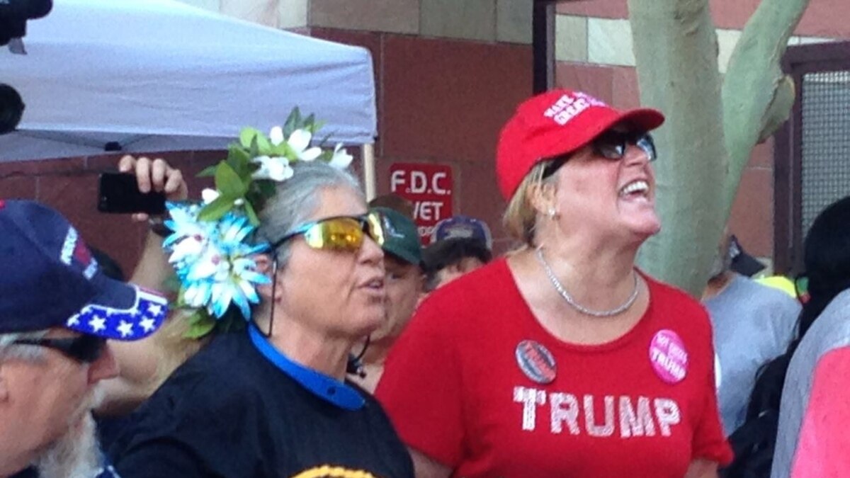 Trump Supporters, Protesters Face Off in Phoenix