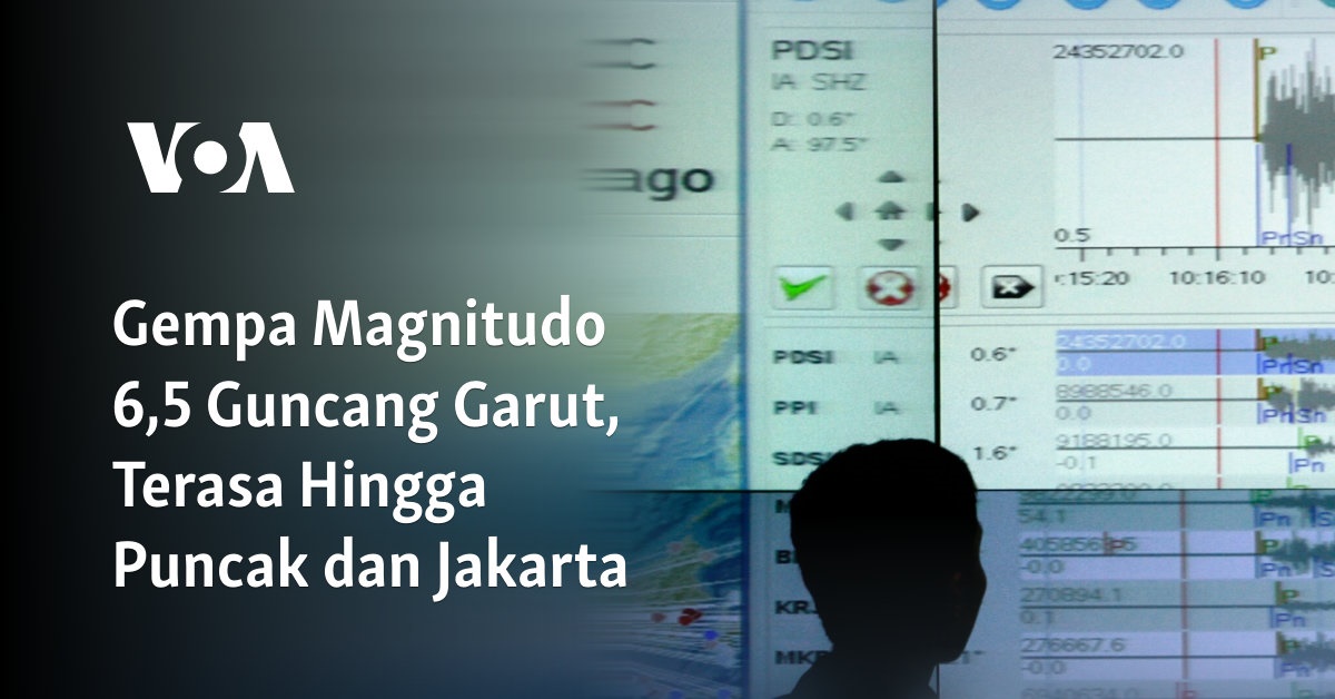 Gempa Magnitudo 6,5 Guncang Garut, Terasa Sampai Cianjur dan Jakarta