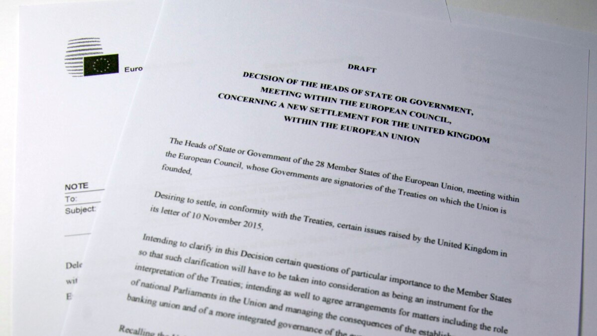 Europe Unveils Plan to Keep Britain in EU