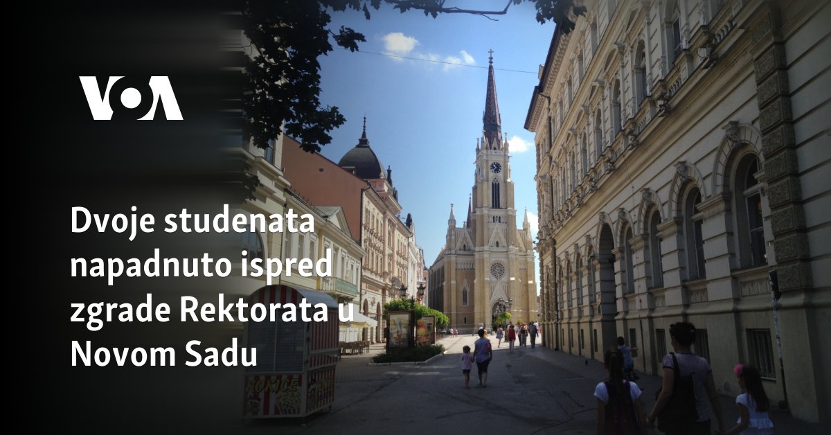 Dvoje studenata napadnuto ispred zgrade Rektorata u Novom Sadu