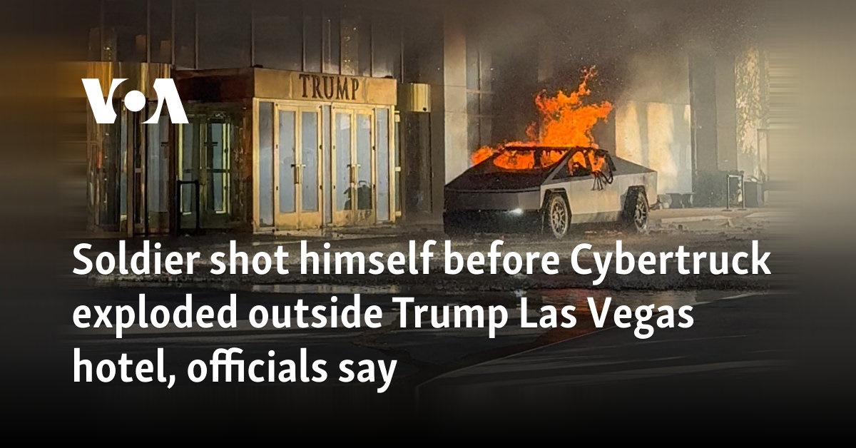Soldier shot himself before Cybertruck exploded outside Trump Las Vegas ...