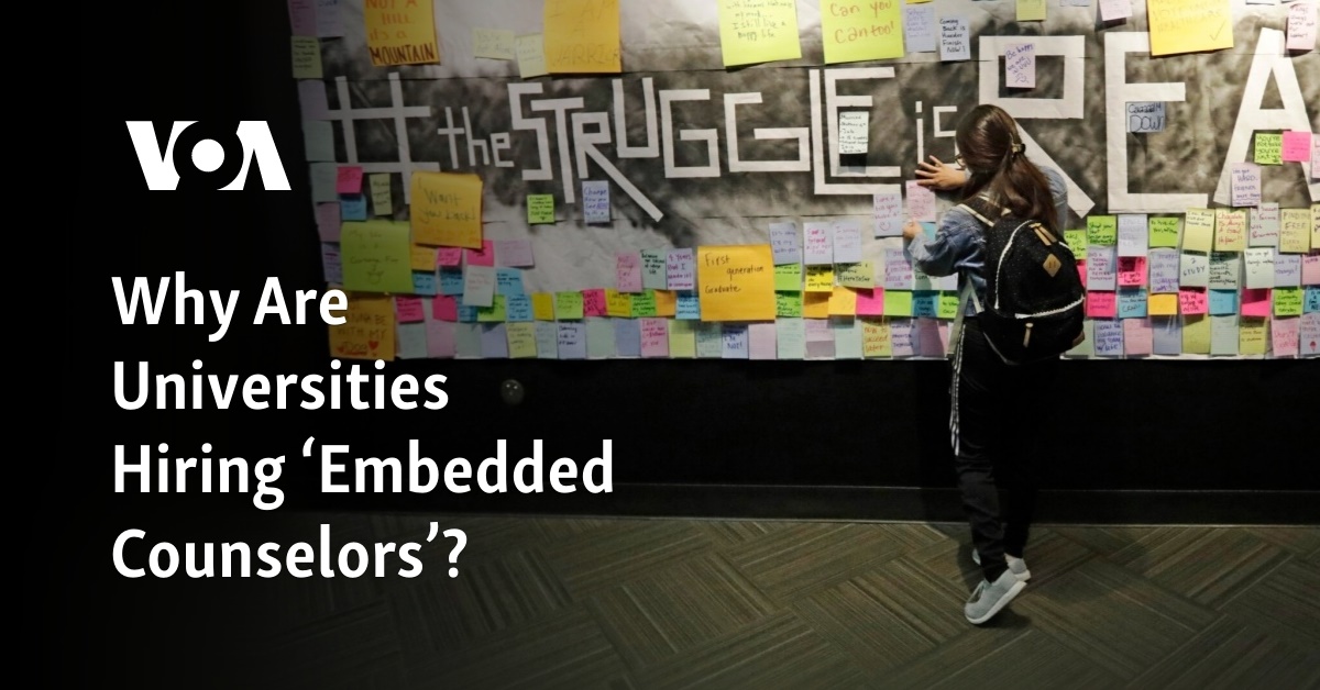 Why Are Universities Hiring ‘Embedded Counselors’?
