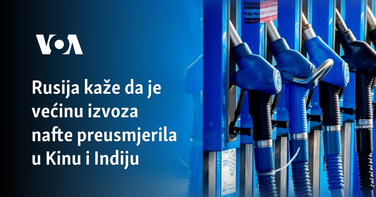 Rusija kaže da je većinu izvoza nafte preusmjerila u Kinu i Indiju