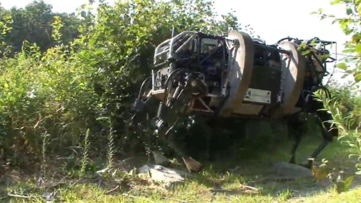 Noisy Robotic Mule Sidelined by Marines