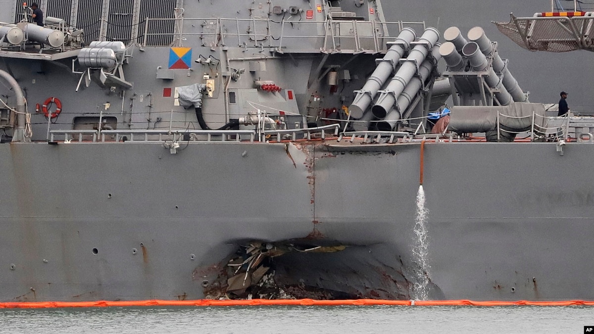USS McCain Crash Is 4th Navy Accident in Pacific This Year