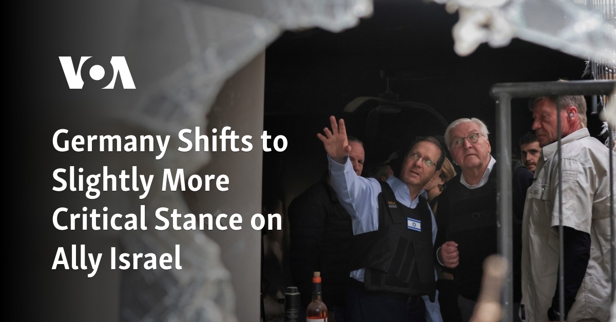 Germany Shifts to Slightly More Critical Stance on Ally Israel