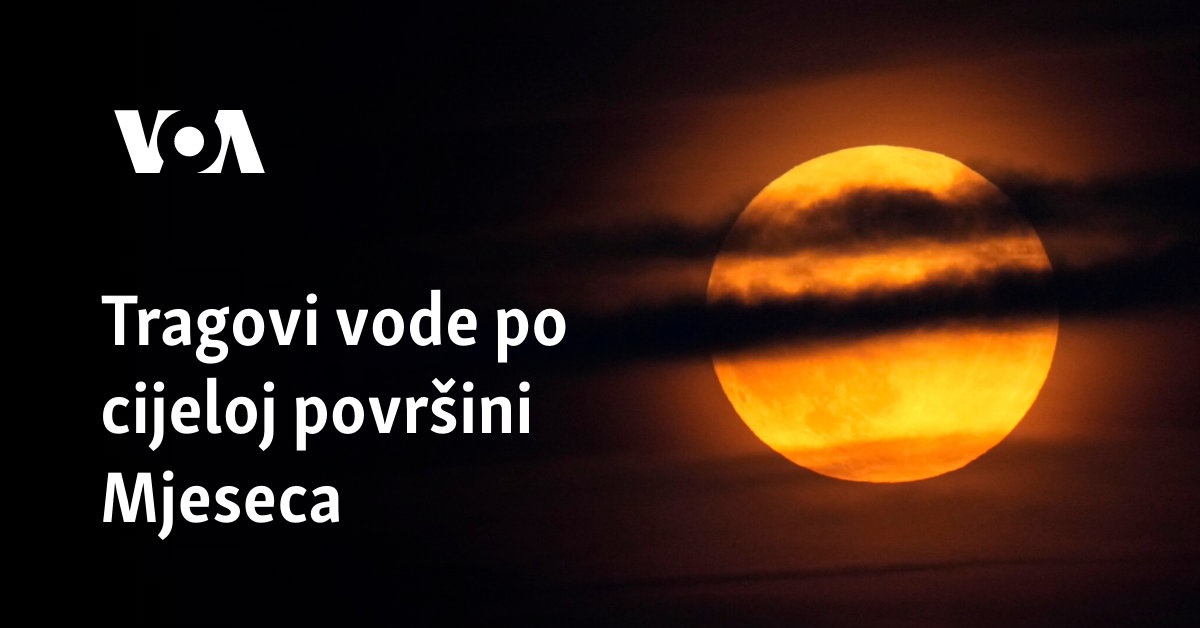 Tragovi vode po cijeloj površini Mjeseca