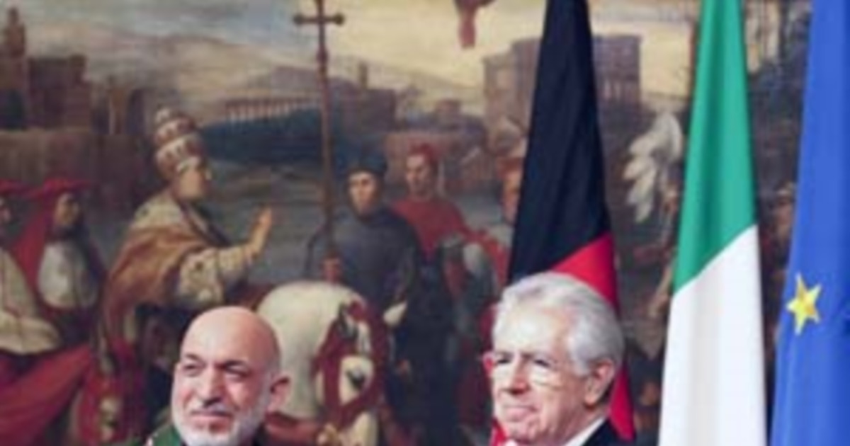 Italy Signs Deal to Provide Long-Term Aid to Afghanistan