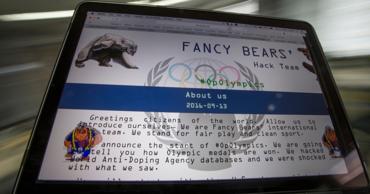 Russia's 'Fancy Bear' Hackers Target Top Athletes Again