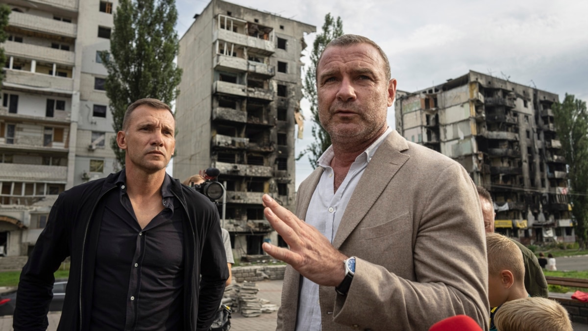 FLASHPOINT UKRAINE: Actor Liev Schreiber Explains the Origin of Blue ...